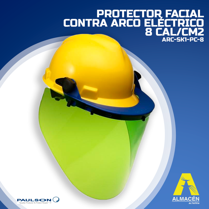 PROTECTOR FACIAL CONTRA ARCO ELÉCTRICO. SIN MENTONERA 8 CAL/CM2 ARC-SK1 ...