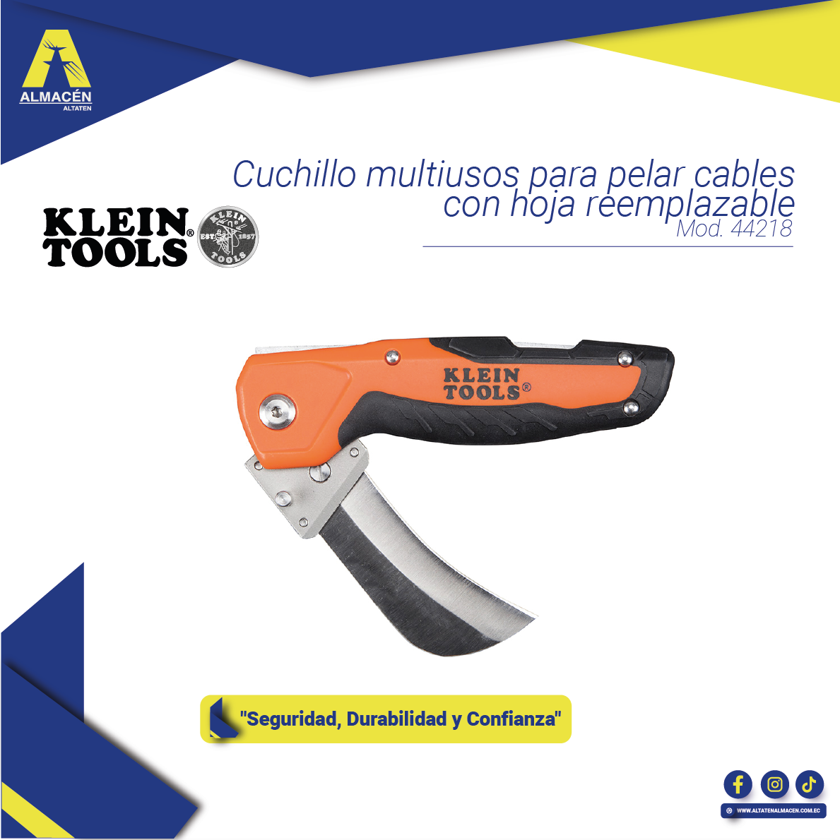 NAVAJA MULTIUSO 44218 KLEIN TOOLS - ALMACÉN ALTATEN